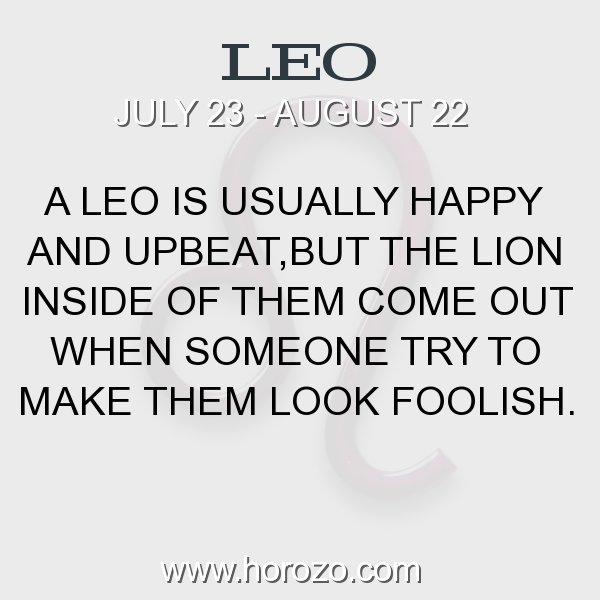 Leo the lion zodiac facts 60 photos - Youhoroscope.com