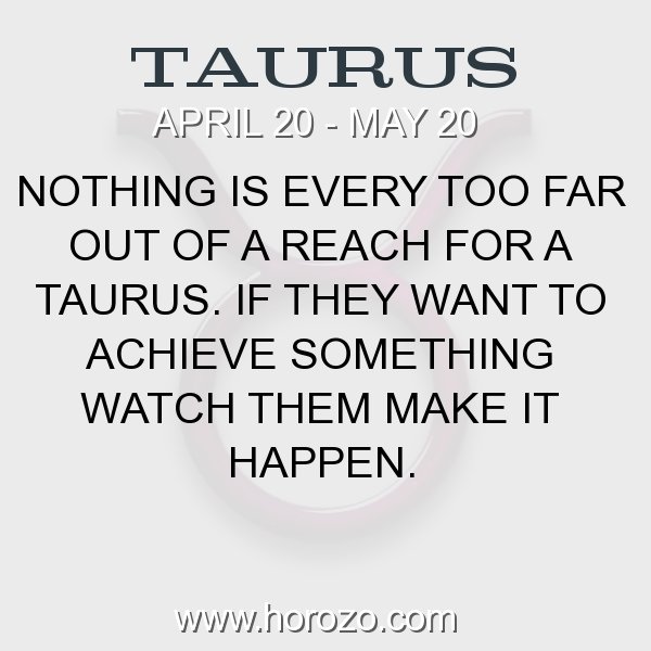 Taurus Zodiac Sign Facts
